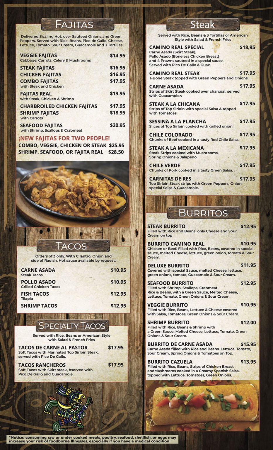 Menu – Mi Ranchito Restaurant
