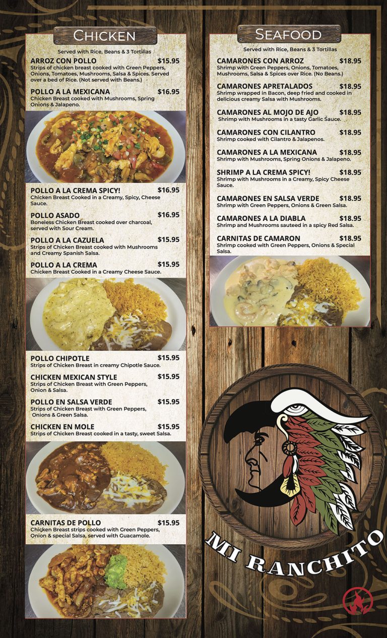 Menu – Mi Ranchito Restaurant